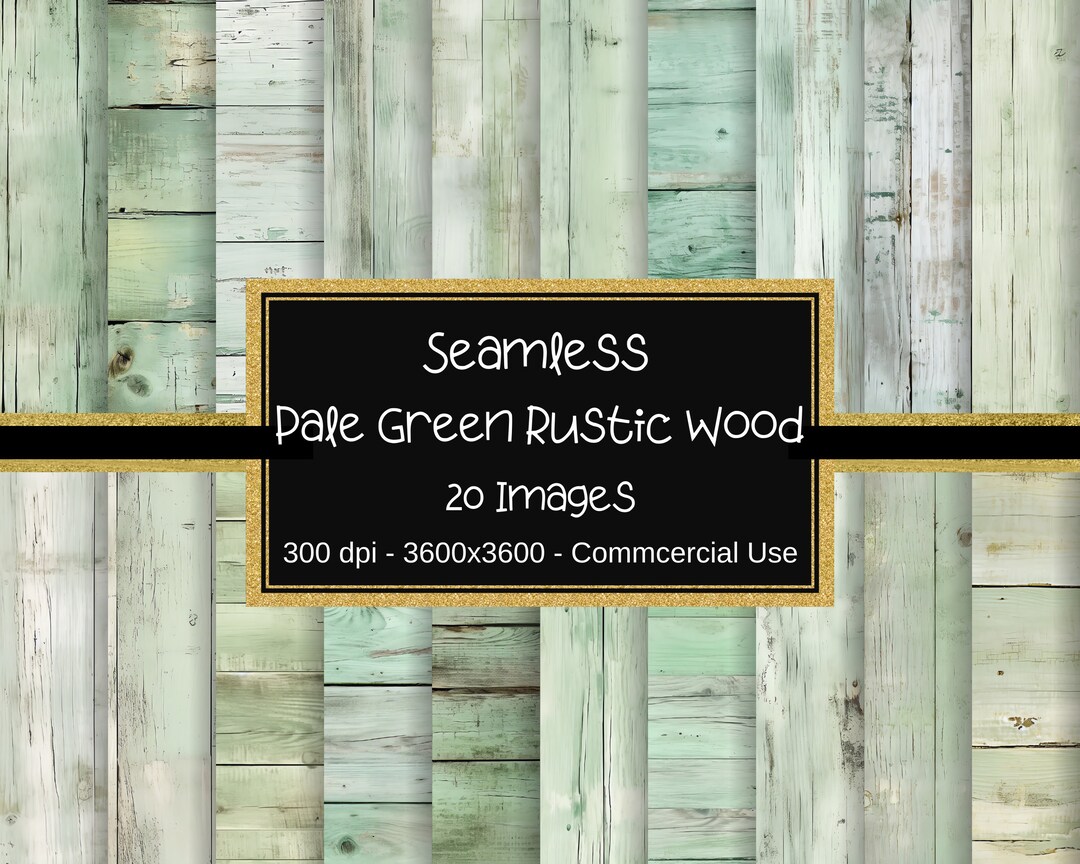 Pale Green Wood Textures Digital Paper, Seamless Rustic Wood Digital ...