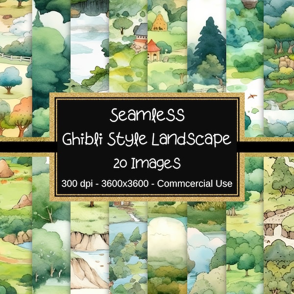 Ghibli Pattern - Etsy