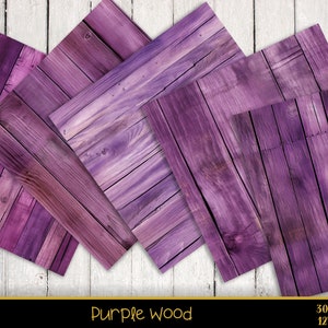 Purple Wood Textures Digital Paper, Seamless Rustic Wood Digital Paper ...