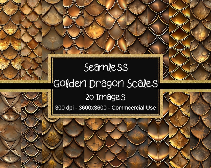 Mermaid Scales Digital Paper Fish Scales Texture Digital Scrapbook Gold ...