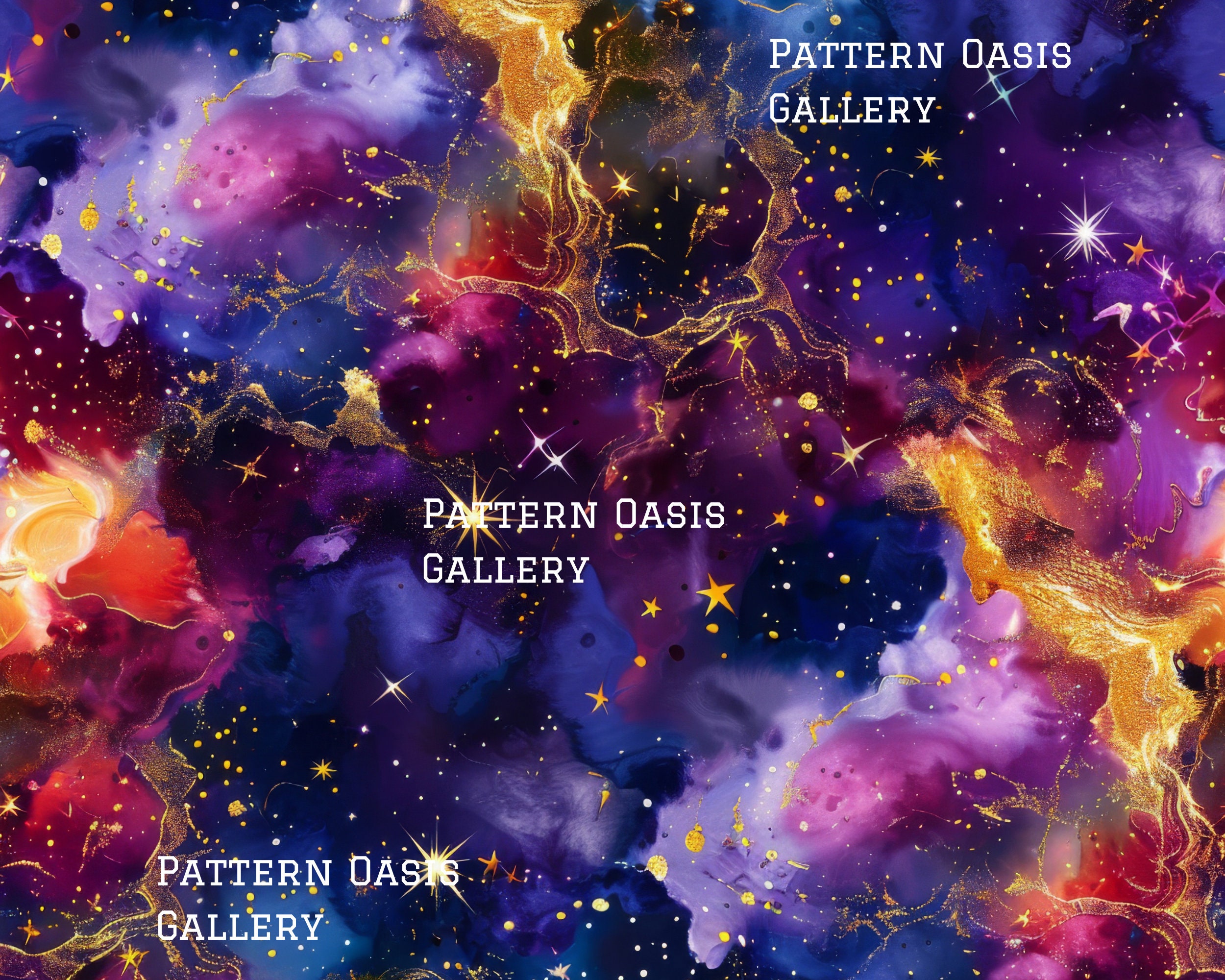 Nebulae Seamless Digital Paper, Galaxy Nebula and Star Background, 20 ...