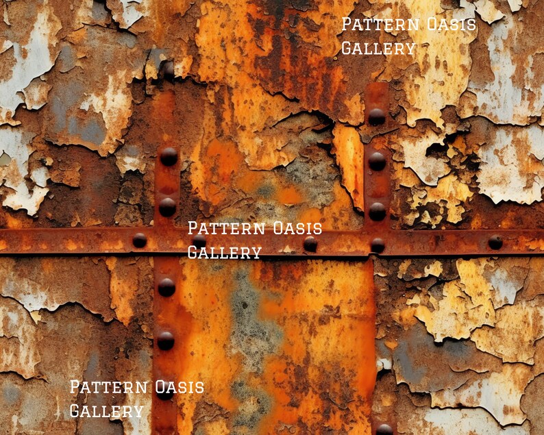 Rusty Metal Texture – 20 Seamless Digital Papers (commercial Use) - Etsy