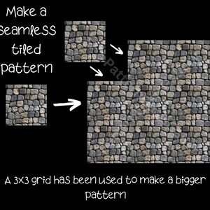 Cobblestones Seamless Digital Paper, Seamless Cobblestone Patterns ...