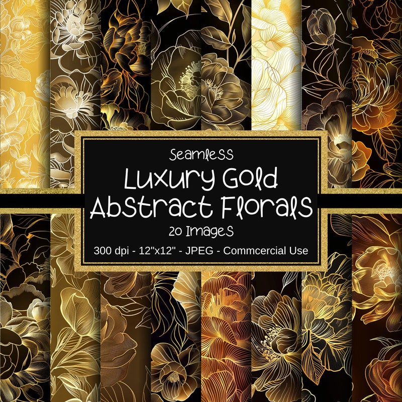 Flower Digital Paper - Etsy