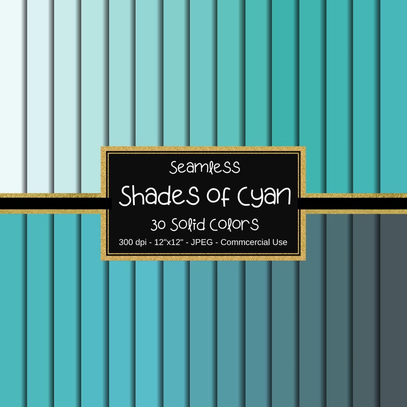 Digital Paper Aqua - Etsy