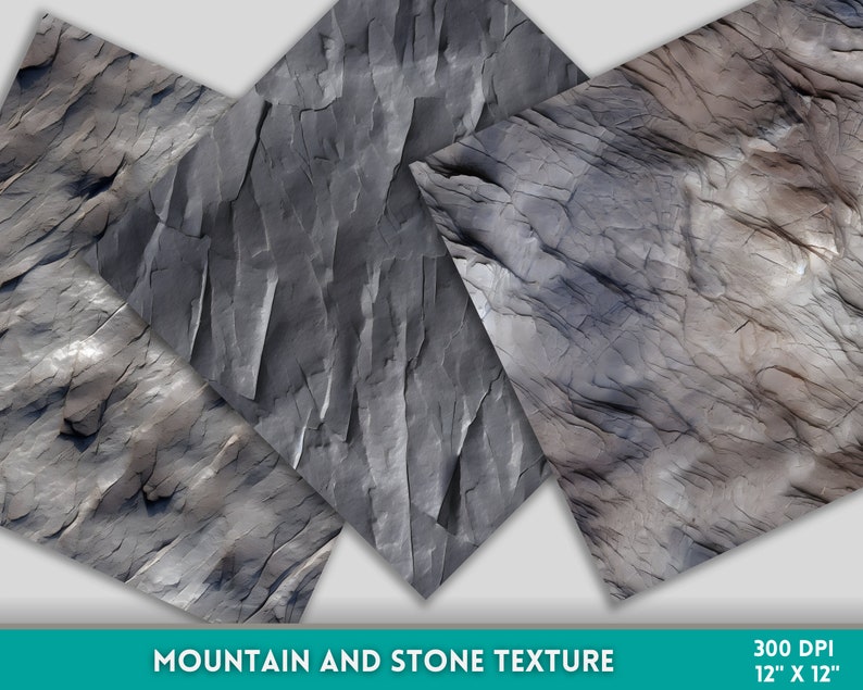 Mountain Stone Texture Seamless Digital Paper Digital Scrapbooking ...
