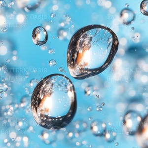 Bubbles Digital Paper Textures, Seamless Water Bubbles Texture ...