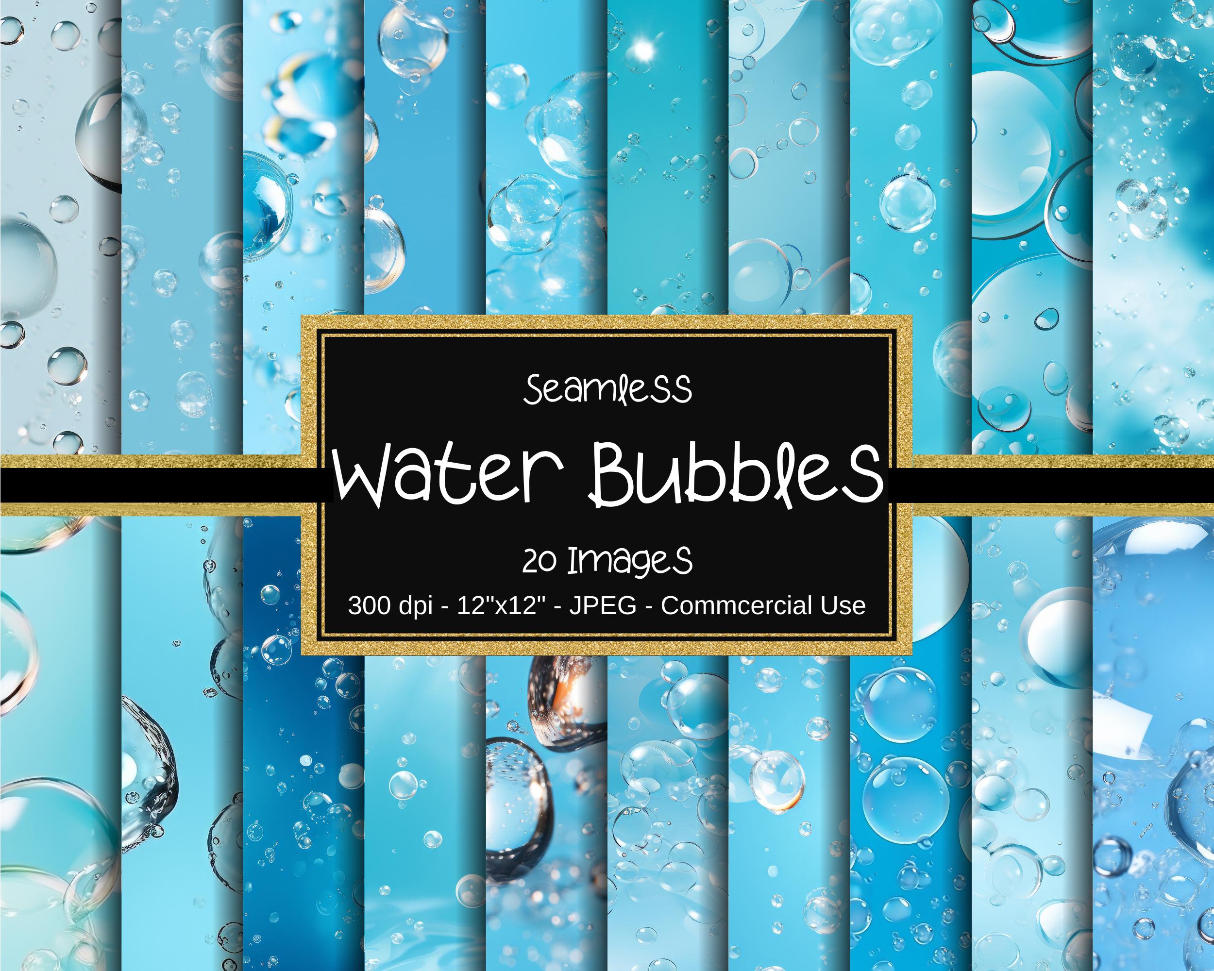 Bubbles Digital Paper Textures, Seamless Water Bubbles Texture ...