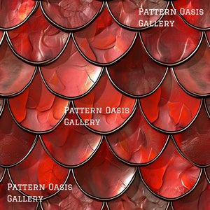 Dragon Scales Seamless Digital Paper, Dragon Scales Bundle Medley ...