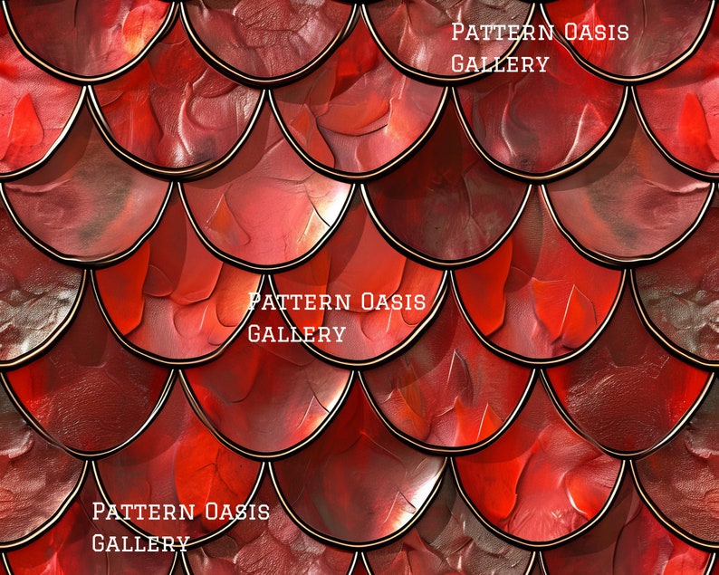 Dragon Scales Seamless Digital Paper, Dragon Scales Bundle Medley ...