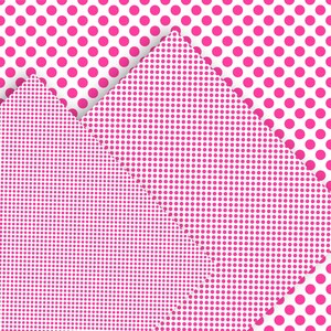 Pink Polka Dot Seamless Digital Paper, 12"x12", 16 Papers, Small Polka ...