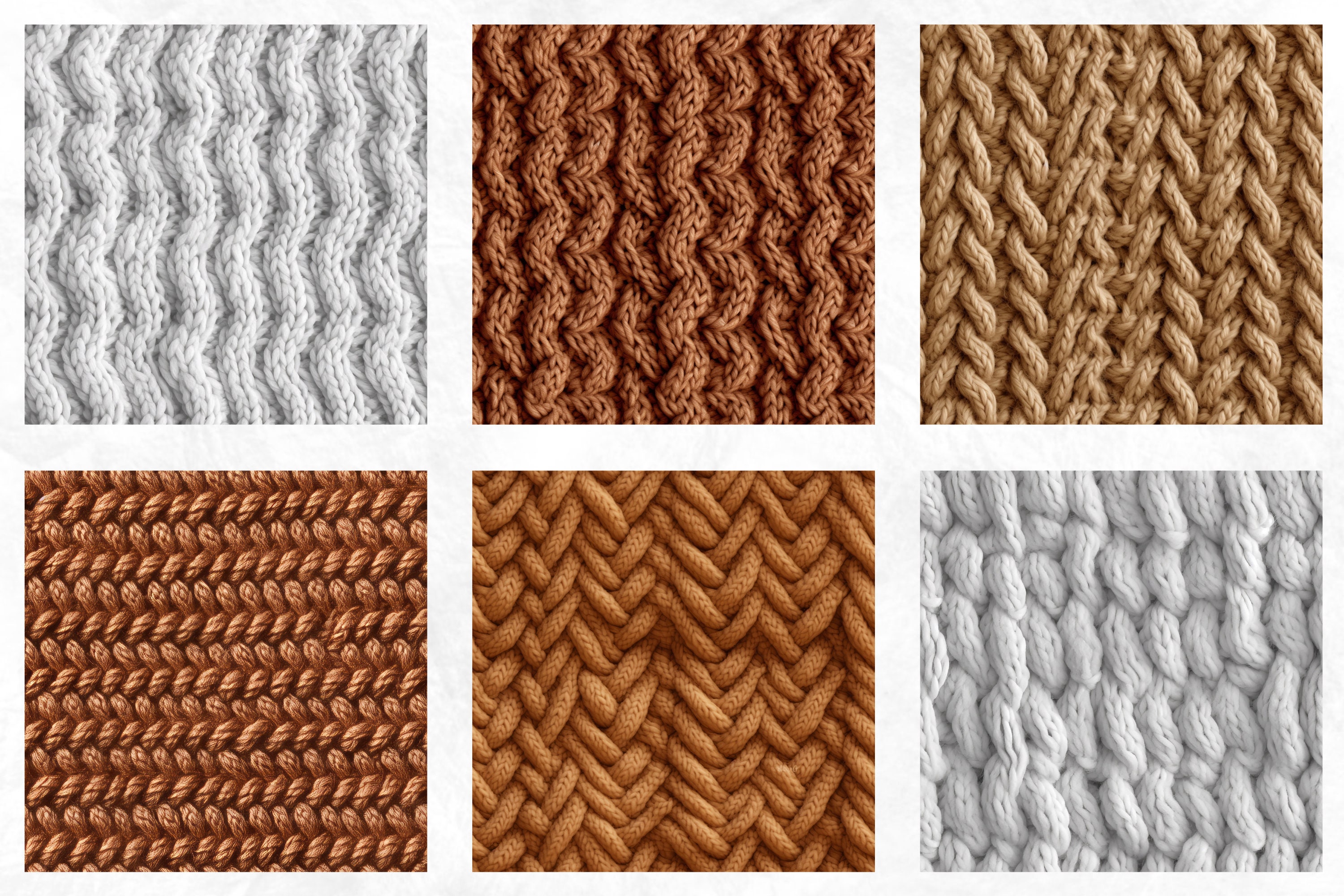 Knit Texture Seamless Digital Paper, 30 Images, Junk Journal Knit Paper ...