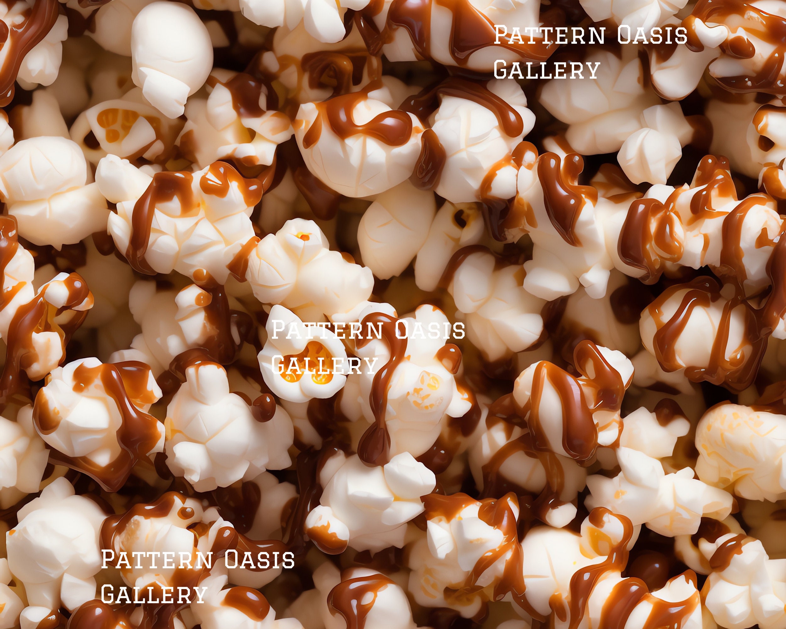 Seamless Chocolate Popcorn Digital Papers Commercial Use, Instant ...