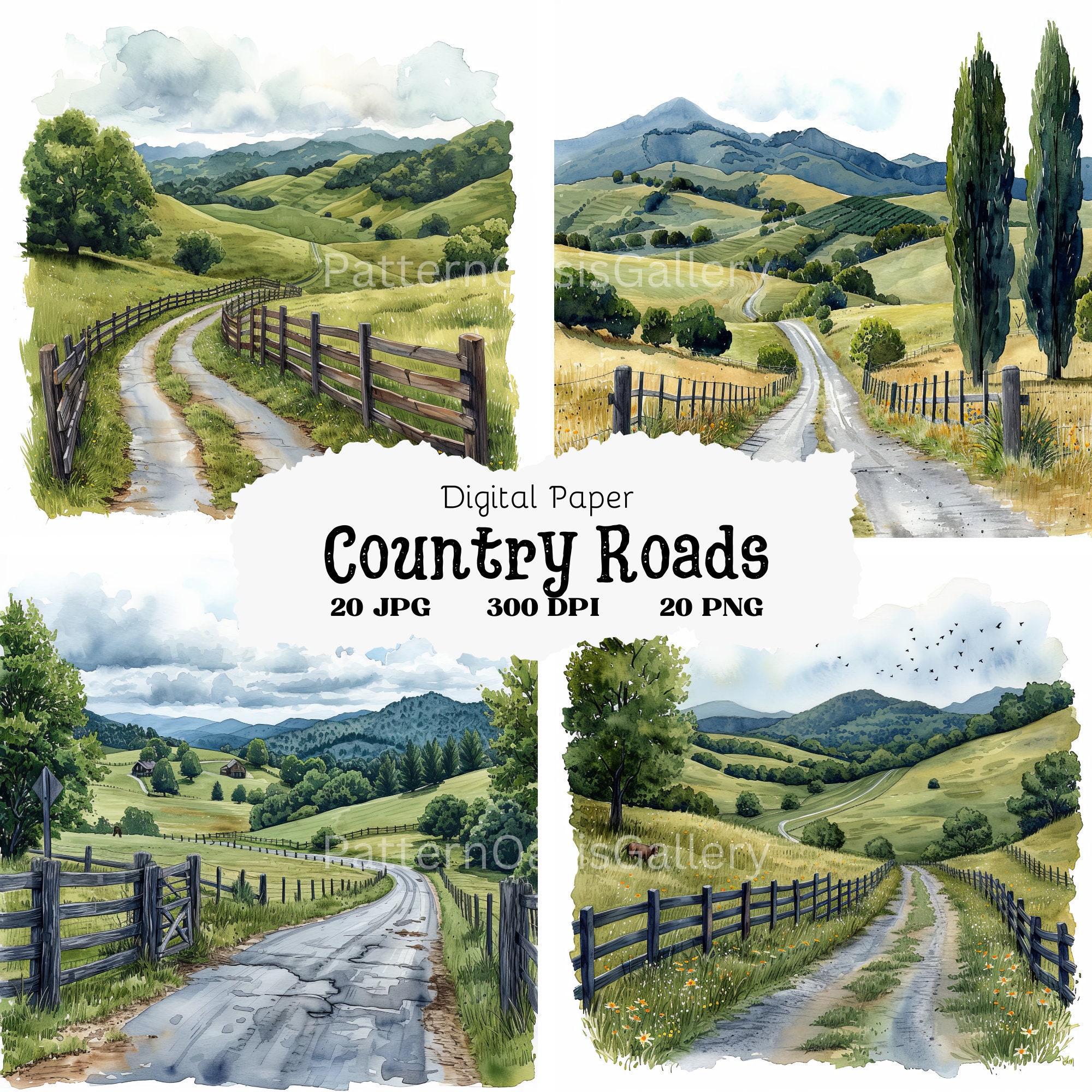 20 Country Roads Clipart, Country Laneways Images, Country Backgrounds ...
