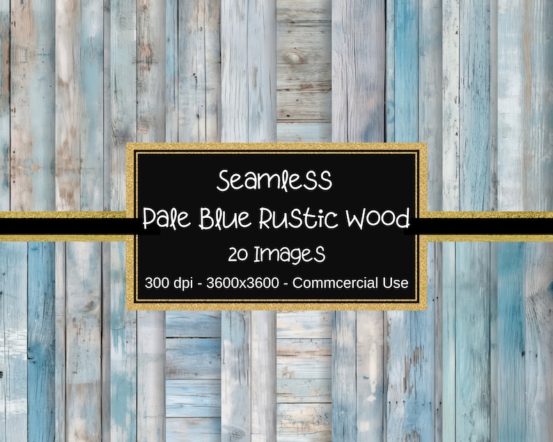 Pale Blue Rustic Wood Textures, Scrapbook Paper (digital Download) - Etsy