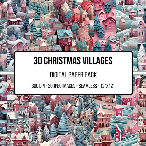 Christmas Village Digital - Etsy