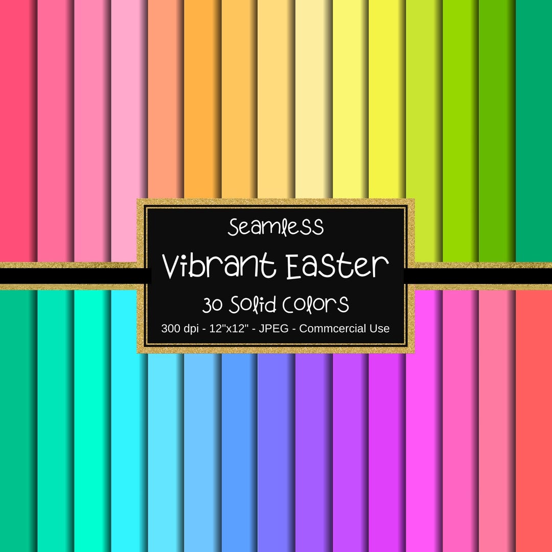 Easter Digital Paper Pack, Base Digital Paper, Printable Solid Easter ...