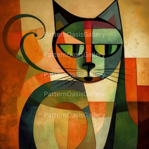 20 Picasso Cats Images, Picasso Style Cats, Cubist Cats, Pablo Picasso ...