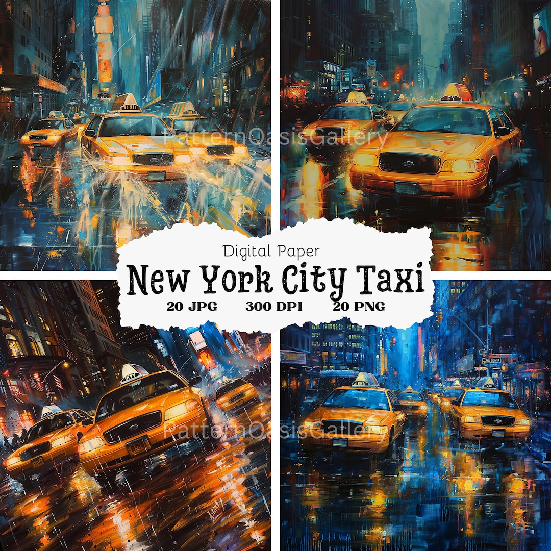 20 New York City Taxi Painting, Yellow Cab Images, Yellow Cab Taxi ...