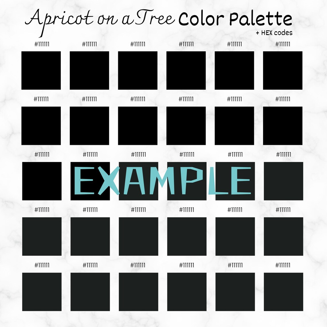 Apricot Tree Color Palette, 30 Peach Swatches, HEX Codes (digital ...