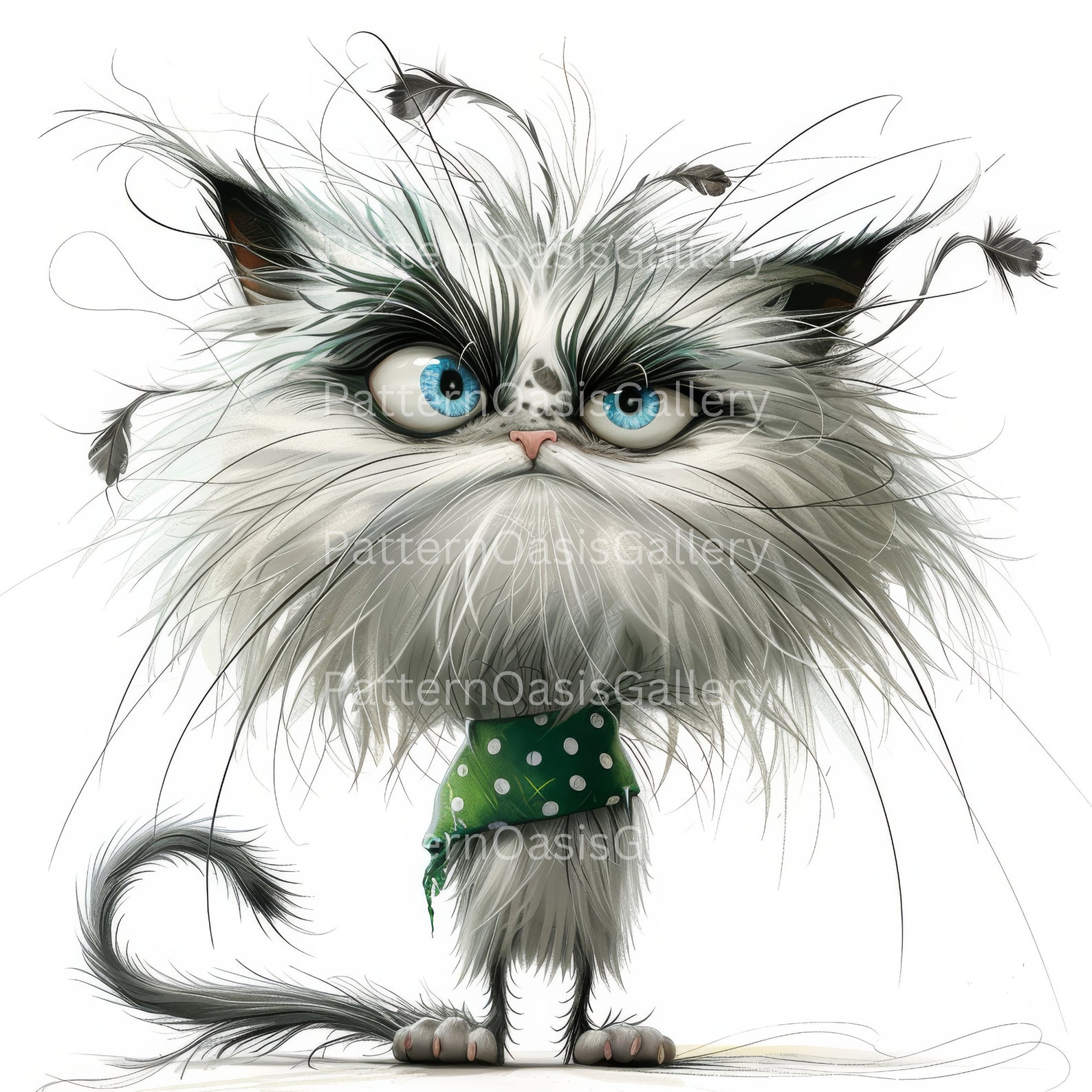 20 Quirky Cat Clip Art, Funny Cat Images, Cat Clipart, Printable ...