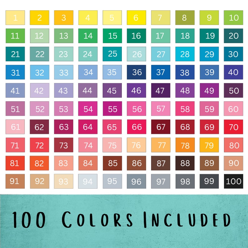 100 Cancer Ribbon Seamless Digital Paper, 100 Colors, Scrapbook Papers ...
