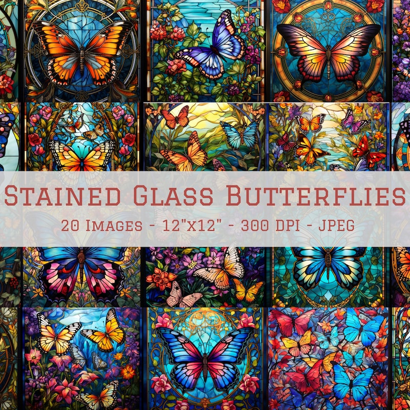 Stained Glass Flower 20 - Etsy