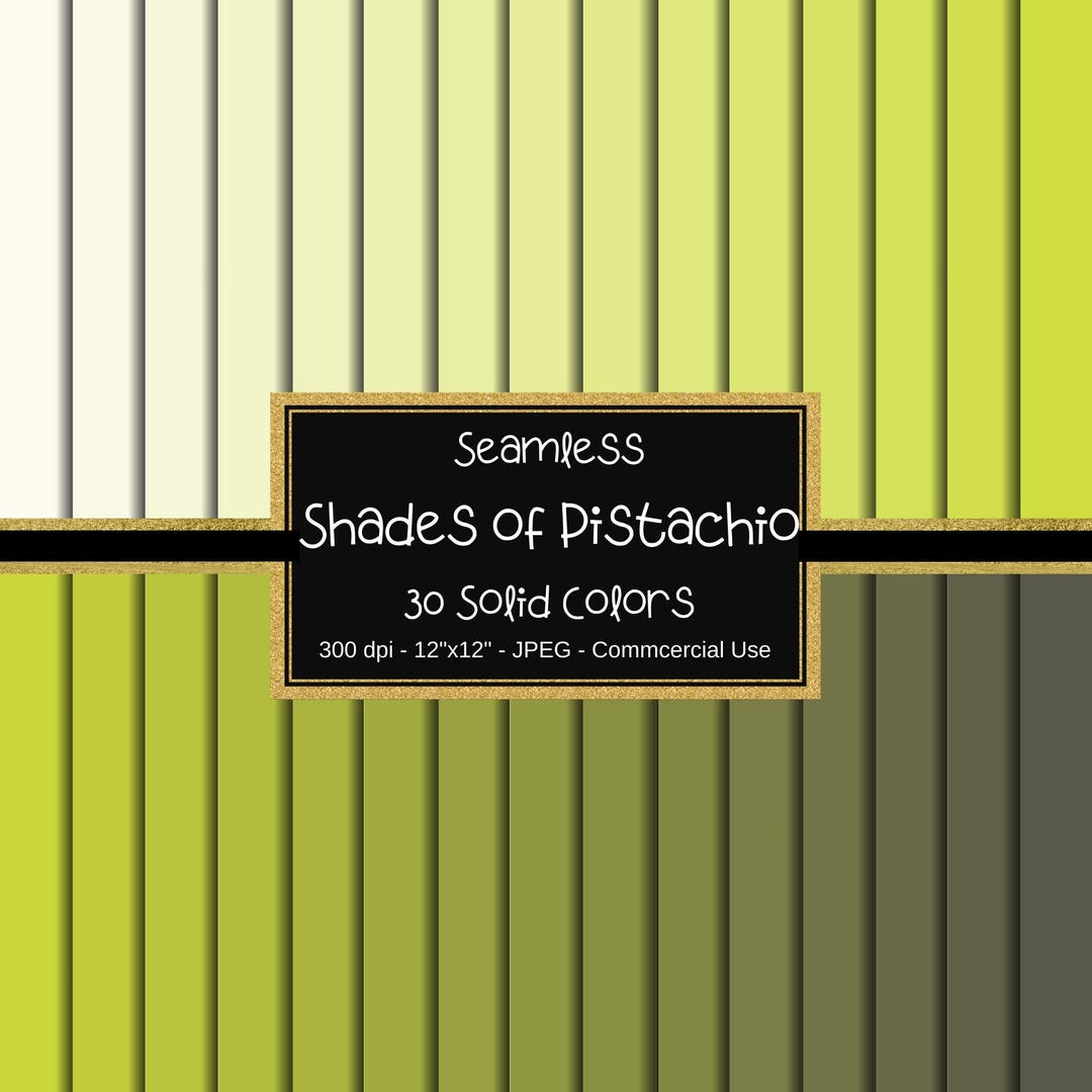 Pistachio Solid Color Digital Paper Pack, Solid Background, Base ...