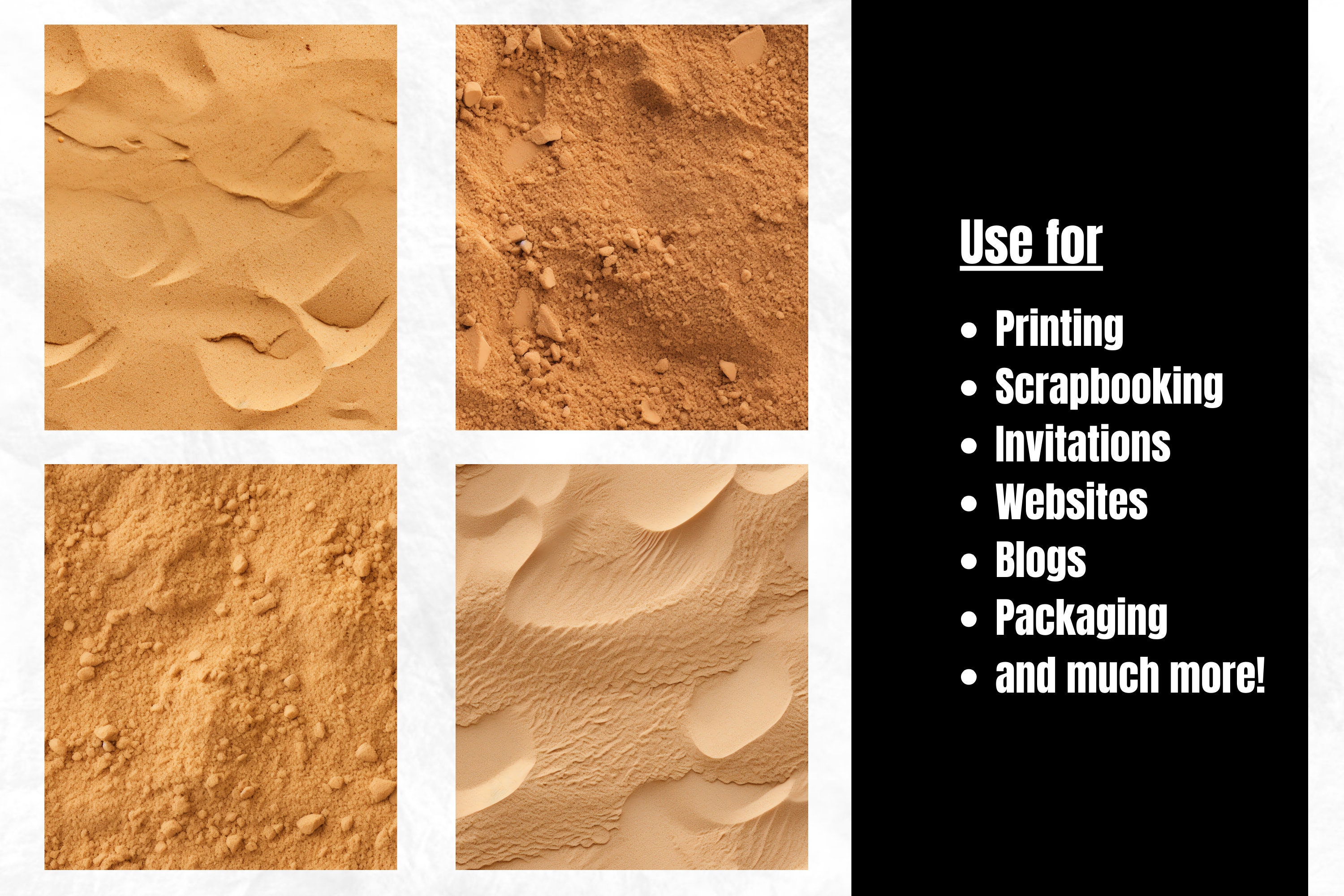 Seamless Sand Texture Digital Paper, Desert Sand Textures, Sand ...