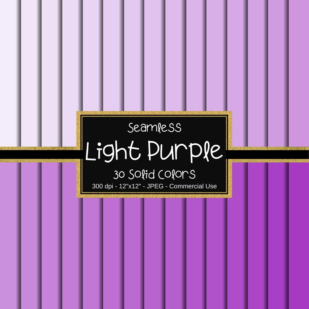 Shades of Purple Solid Color Digital Paper Pack, Solid Background, Base ...