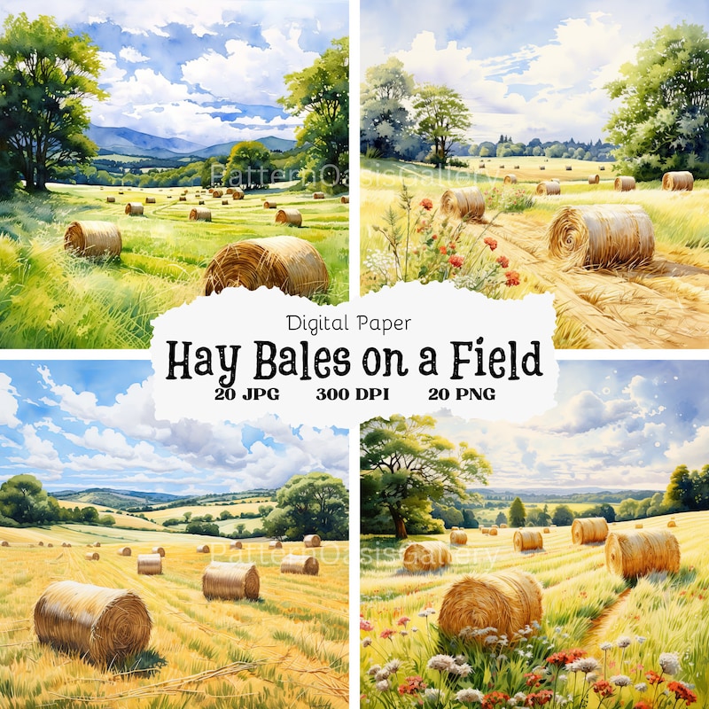 Painting With Hay Bales - Etsy