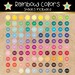 Colorful Dog Paw Print Clipart, Rainbow Circle Stickers (PNG Digital ...