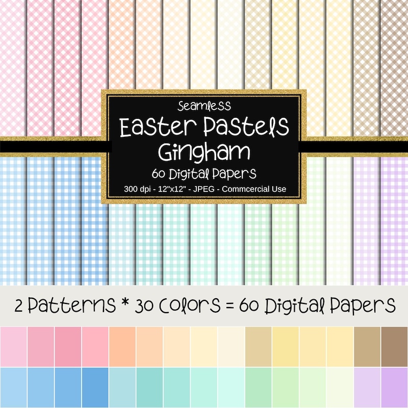 Gingham Patterns - Etsy
