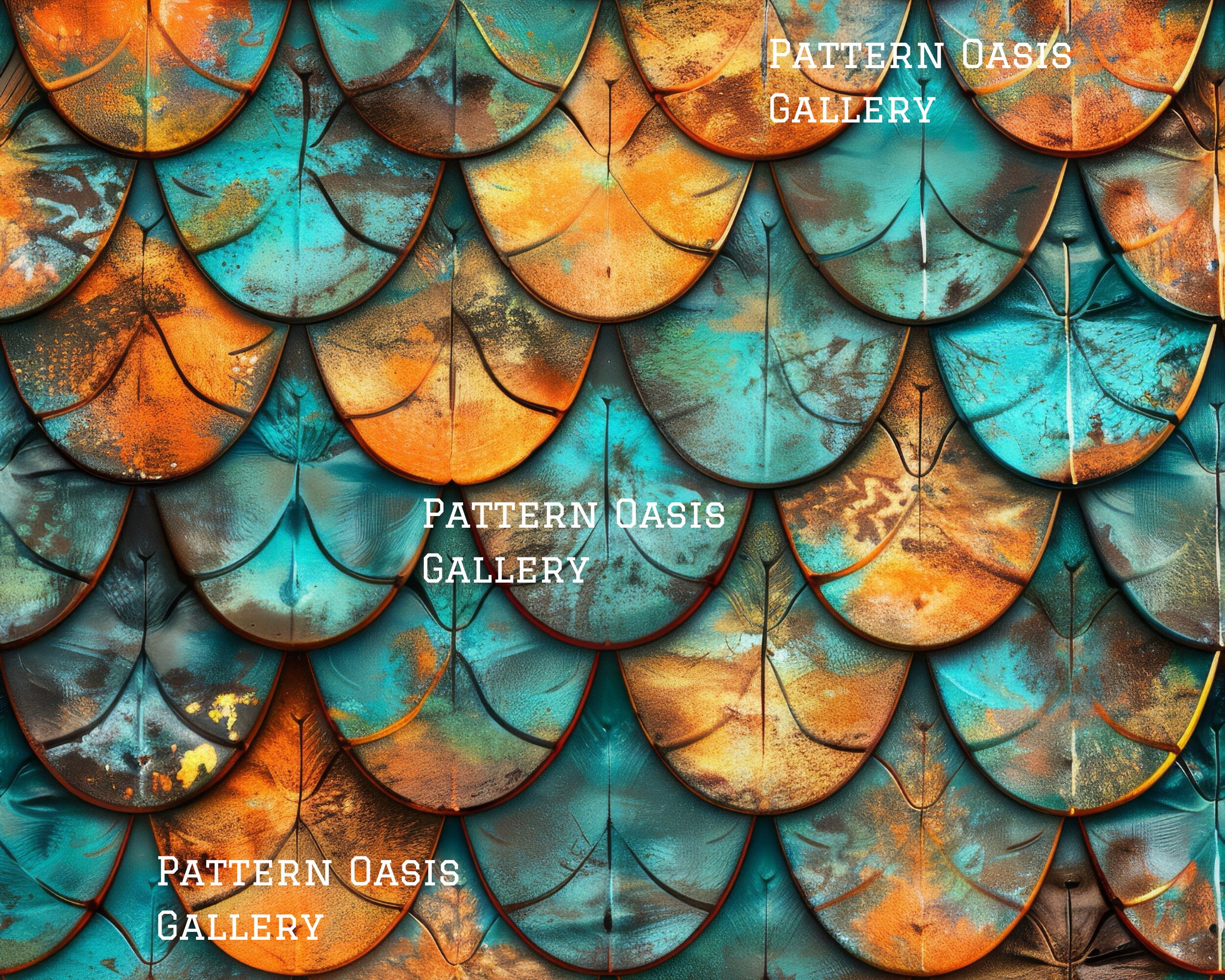 Dragon Scales Seamless Digital Paper, Dragon Scales Bundle Medley ...
