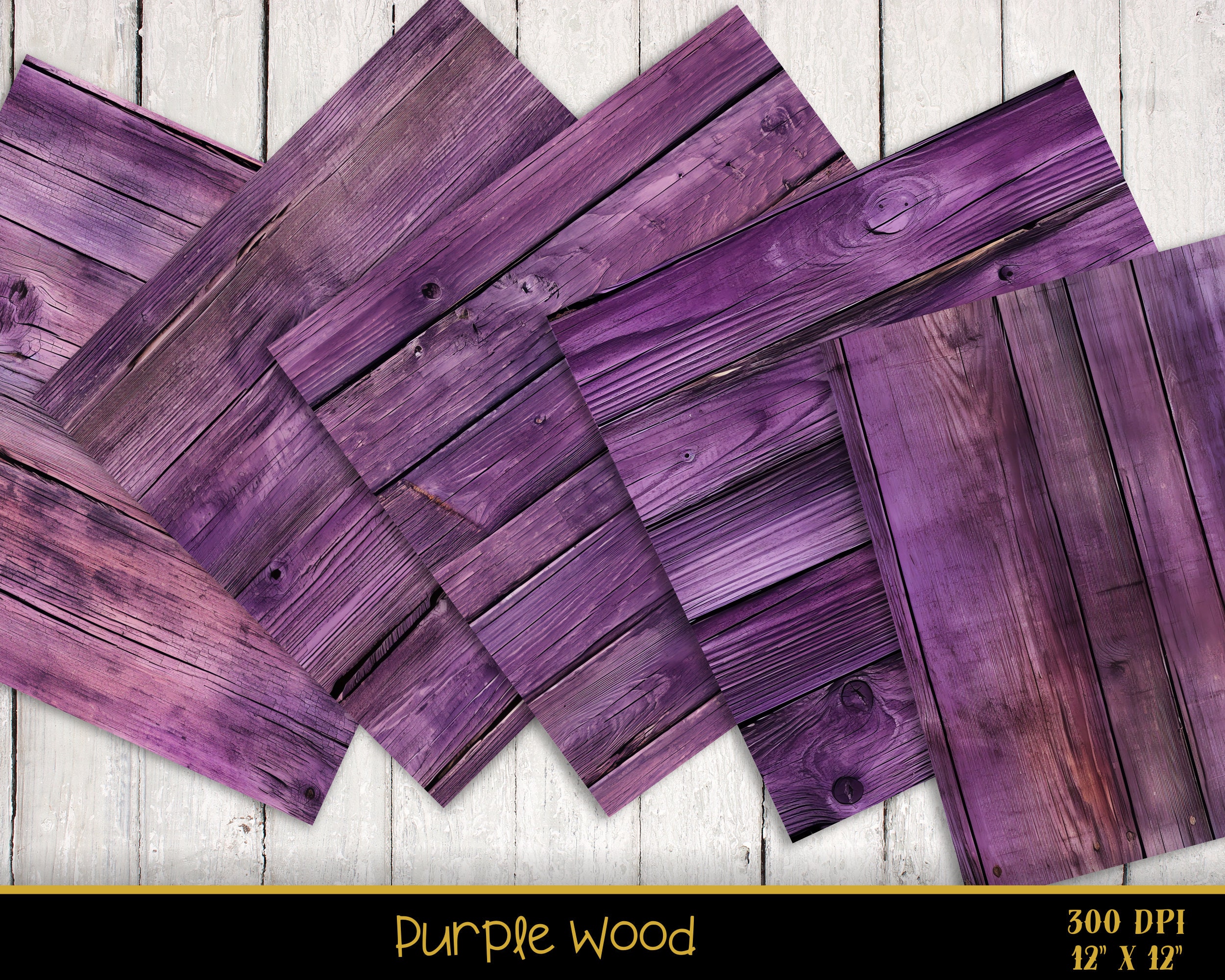 Purple Wood Textures Digital Paper, Seamless Rustic Wood Digital Paper ...