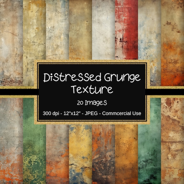 Distressed Digital Paper - Etsy