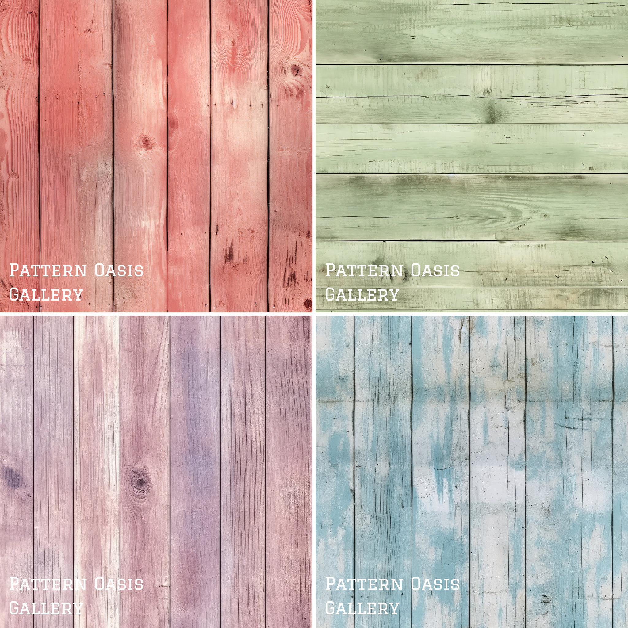 Pastel Wood Planks Textures Digital Paper, Seamless Rustic Wood Digital ...