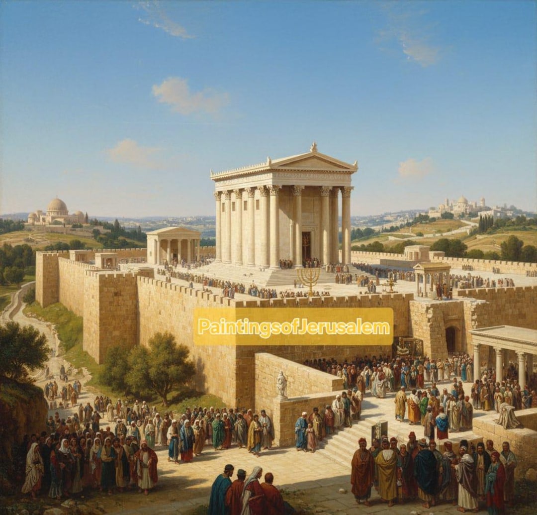 A Digital Image of the Temple in Jerusalem, Israel. Showing What the ...