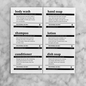 Soap Dispenser Holder + Bottle(s) + Aesop Style Label(s). No Tools ...