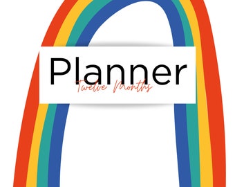 12 Month Digital Planner With a Ghost Theme - Etsy