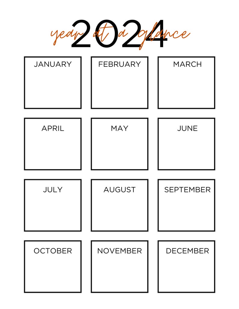 12 Month Digital Planner With a Ghost Theme - Etsy