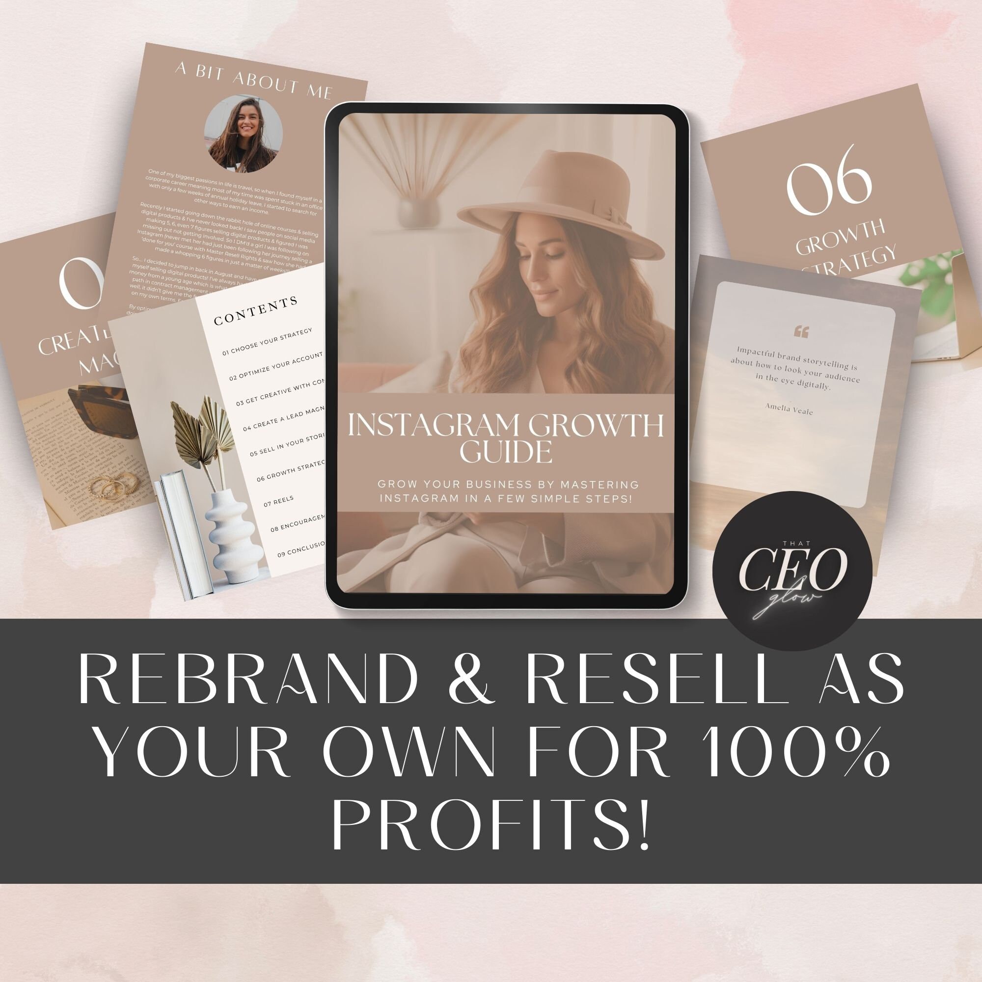 PLR Instagram Growth Guide, How to Grow on Instagram Growth Ebook ...