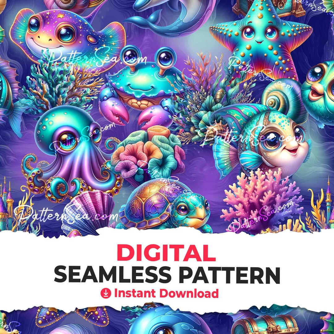 Cute Seamless Printable Digital Pattern Paper Sublimation Sublimate ...