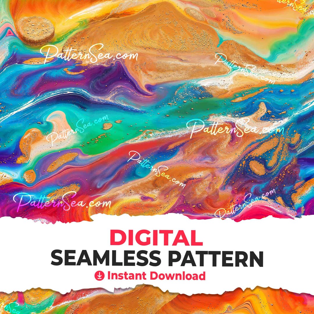 Abstract Seamless Printable Digital Pattern Paper Sublimation Sublimate ...