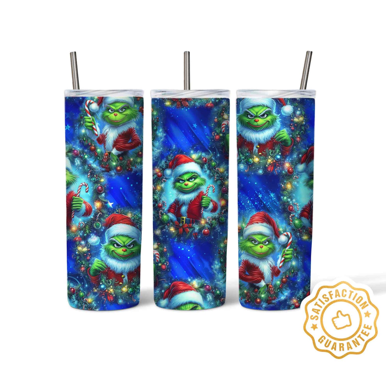 Grinch Christmas Seamless Pattern: Printable Sublimation Design ...