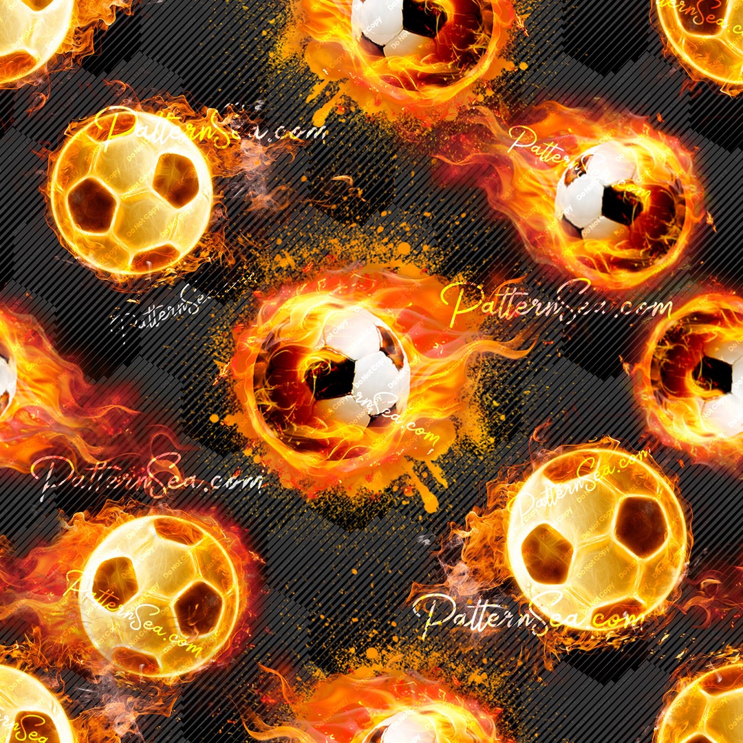 Soccer Digital Seamless Pattern File Papers Sublimation Sublimate File ...