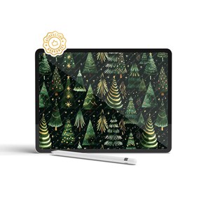 Christmas Tree Seamless Printable Digital Pattern Paper Sublimation ...