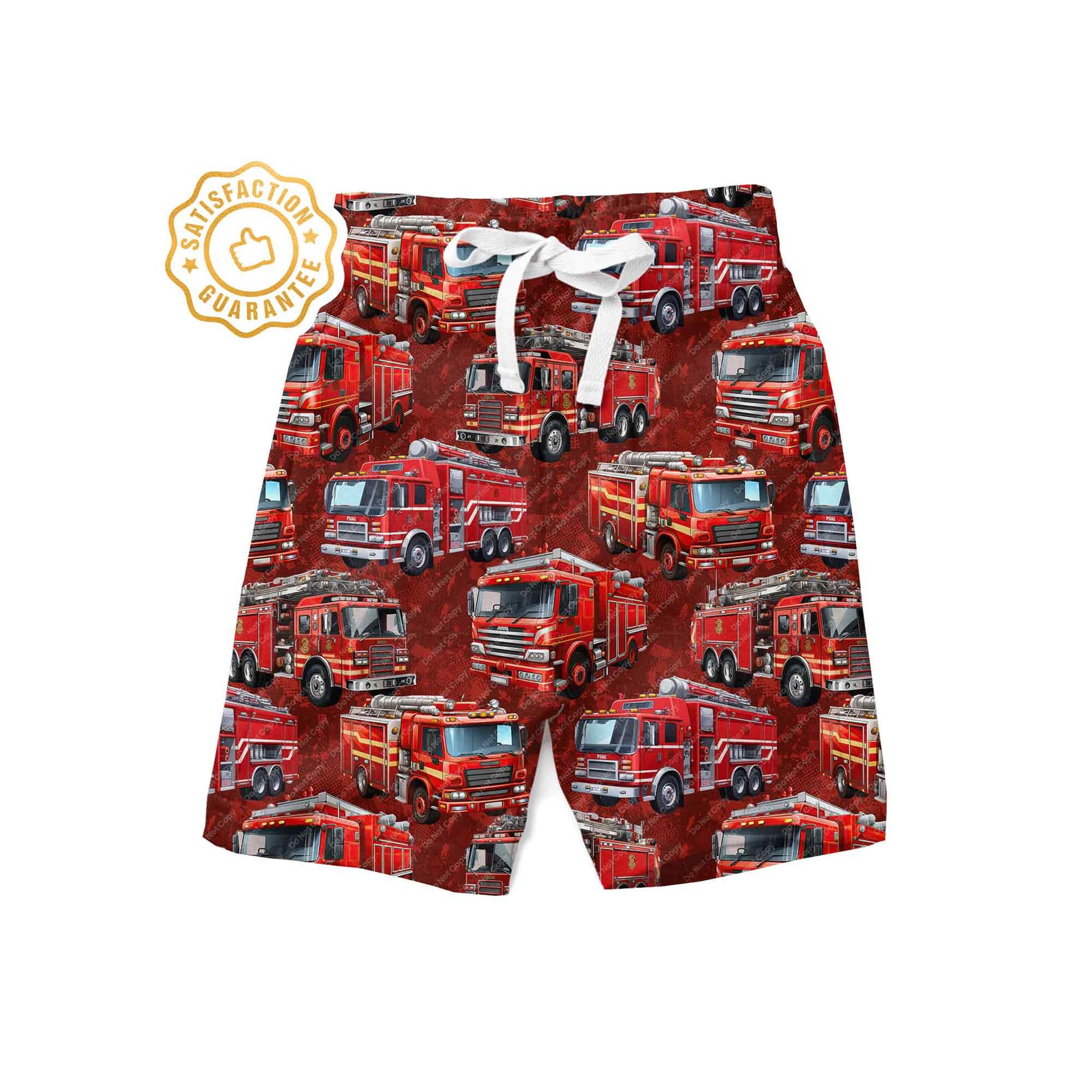 Fire Truck Digital Seamless Pattern: Sublimation File (digital Download ...