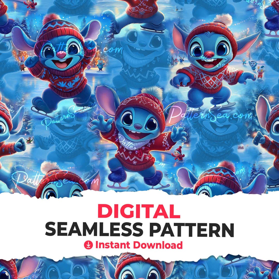 Stitch Seamless Printable Digital Pattern Paper Sublimation Sublimate ...