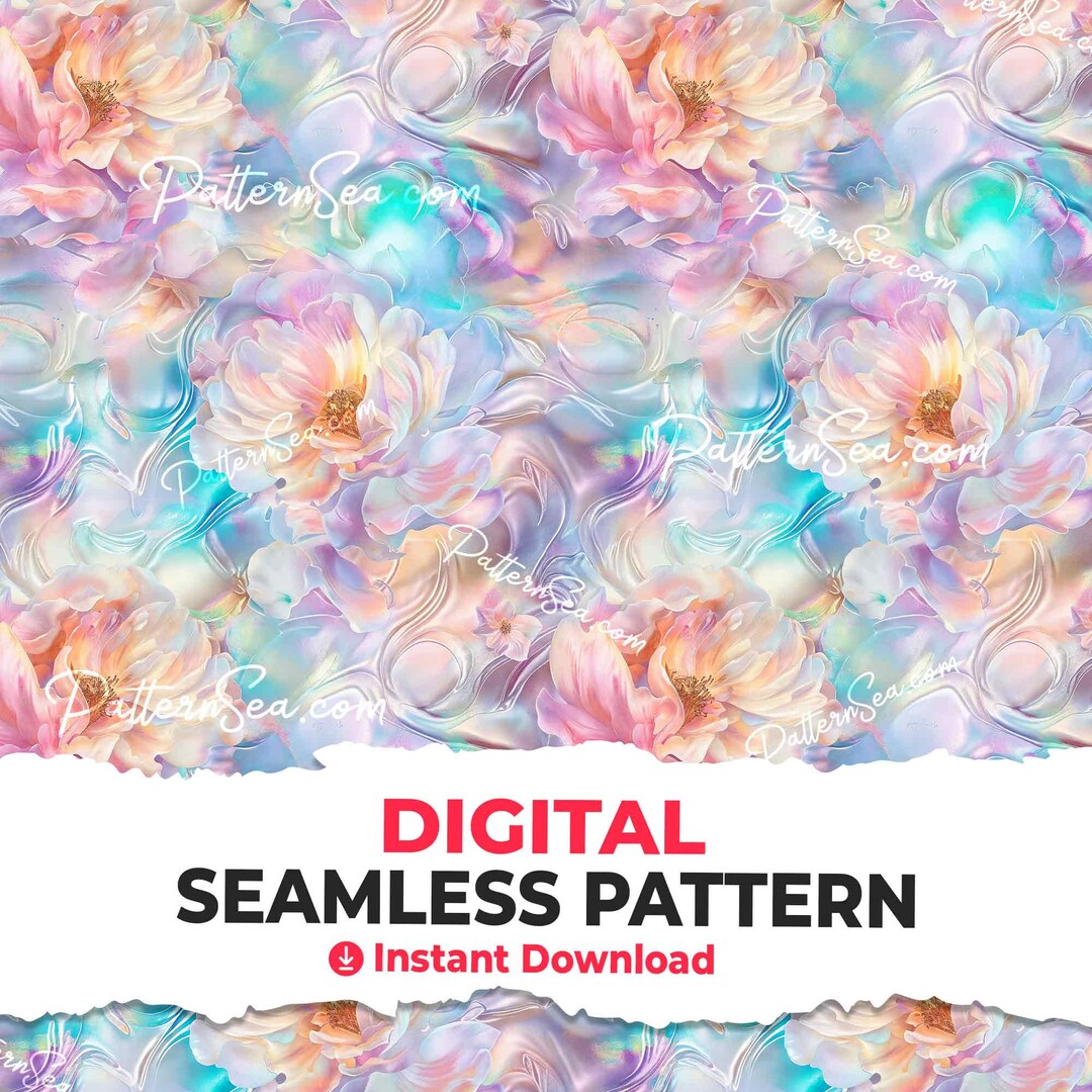 Floral Seamless Pattern: Printable Flower Design (digital Paper) - Etsy